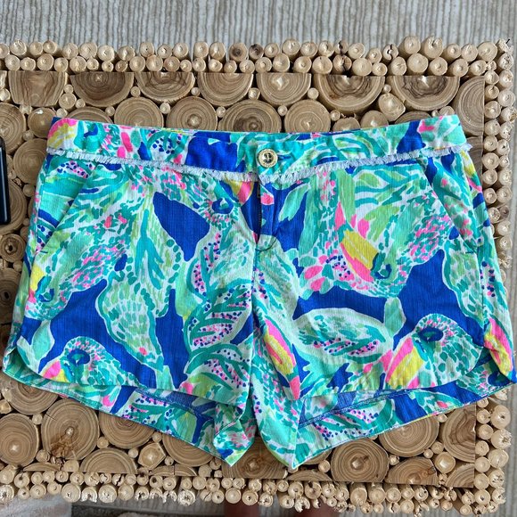Lilly Pulitzer | Shorts | Lilly Pulitzer Adie Short In Beckon Blue Wake ...